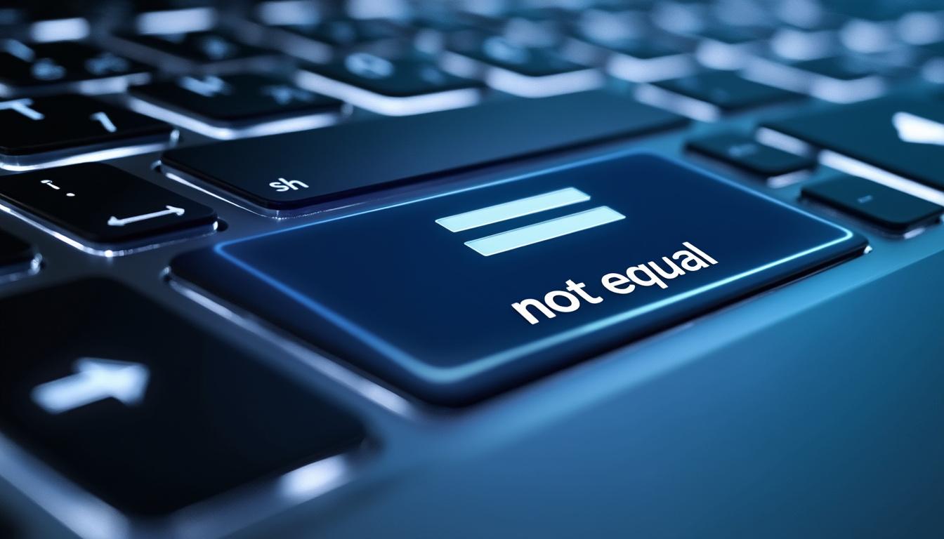 Insérer le signe ≠ au clavier : raccourcis et alternatives rapides